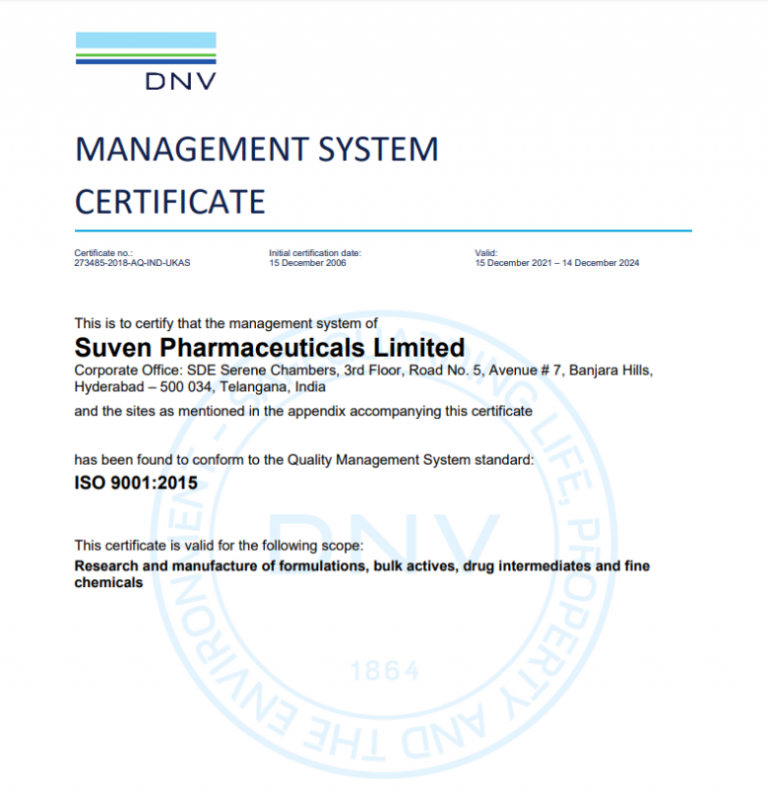 Reports & Disclosures - Suven Pharma